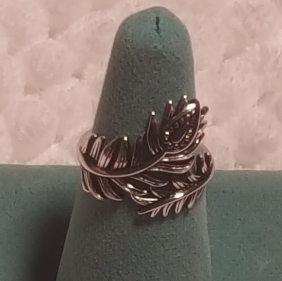 Jewelry | 925 Stamped Sterling Flower Leaf Ring Boho | Poshmark